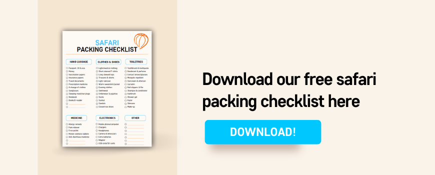 Safari packing list & What to wear on safari - incl. FREE PDF checklist